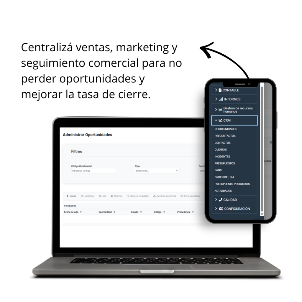 Modulo ventas y CRM - AutoSite